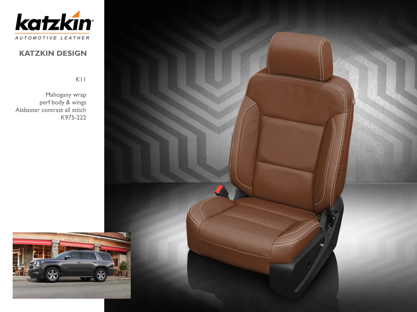 Custom Silverado Seats Tahoe & Suburban Seats, 2015-2020, Katzkin Leather