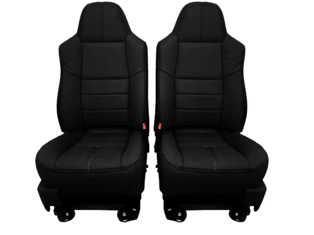Custom Ford Super Duty F250 Seats, 2008 - 2010 New Black Leather #0010