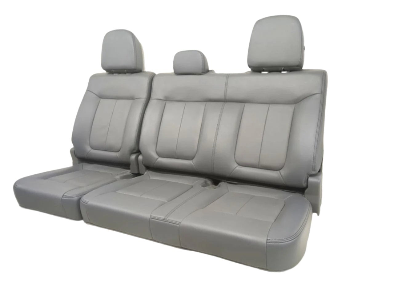 2009 - 2014 Ford F150 Rear Seats, Gray Leather, Crew Cab #635i